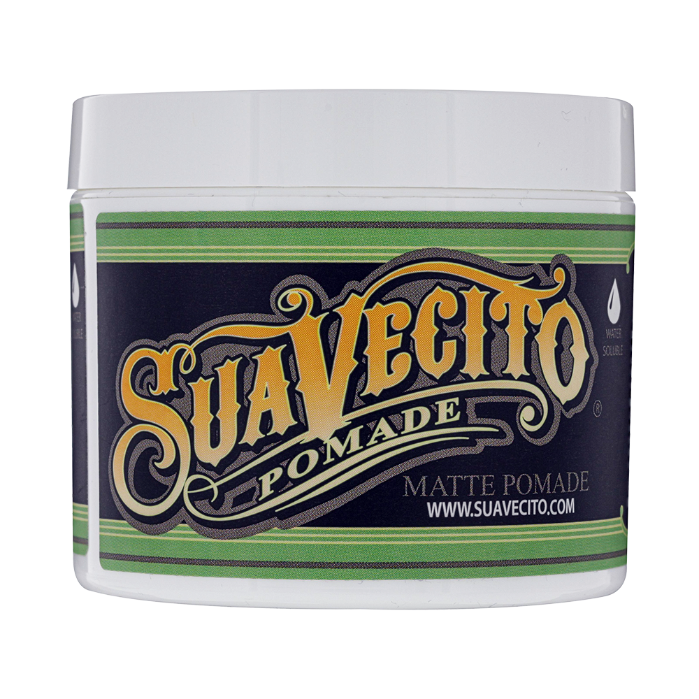 Suavecito Matte Pomade | Medium Hold | Low Shine | Water soluble ...