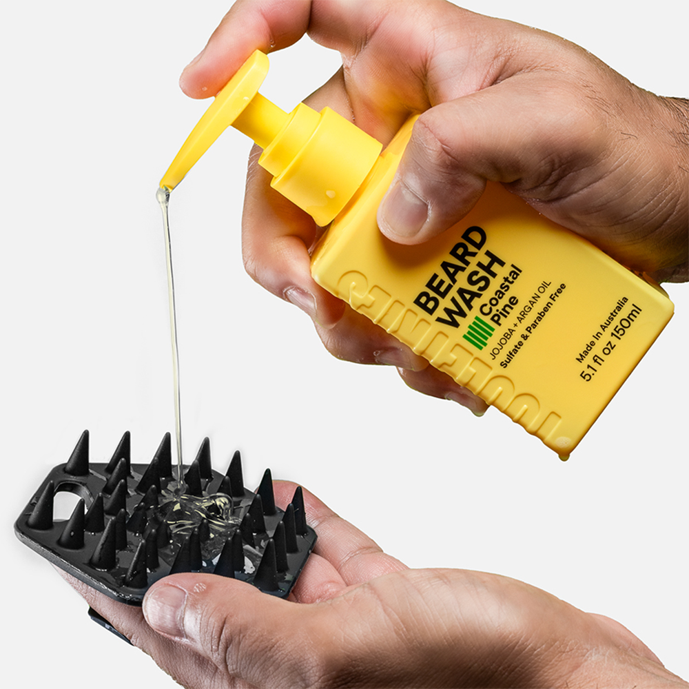 Tooletries Beard Scrub Kit | Beard Wash, Beard Scrubber & Wall Hook ...