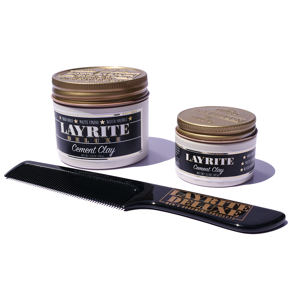 Layrite Cement Clay Bundle | Extreme High Hold Styling Clay For Men ...